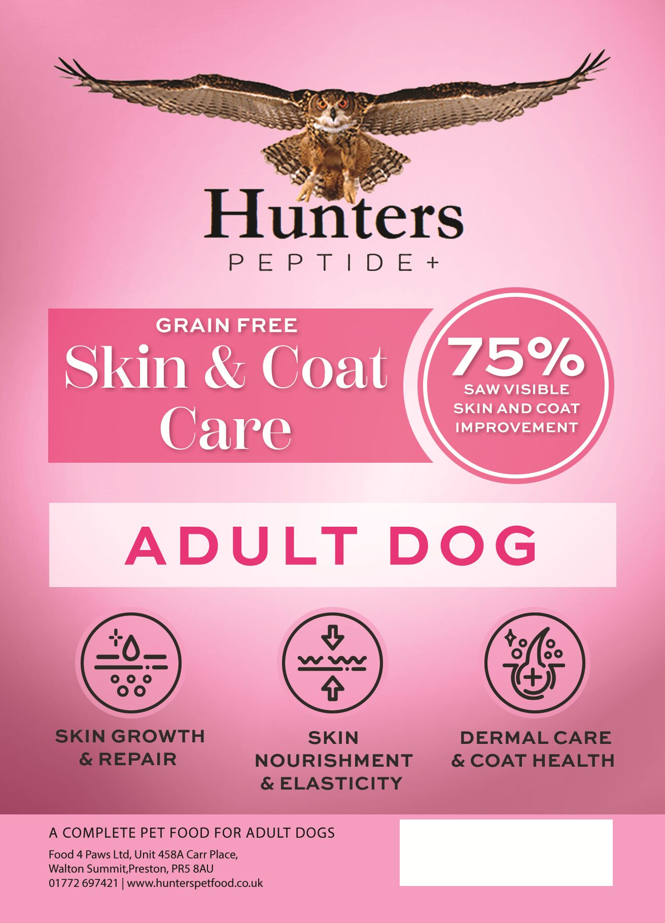 Hunters Peptide+ GF Skin & Coat - HoofsandPaws Online